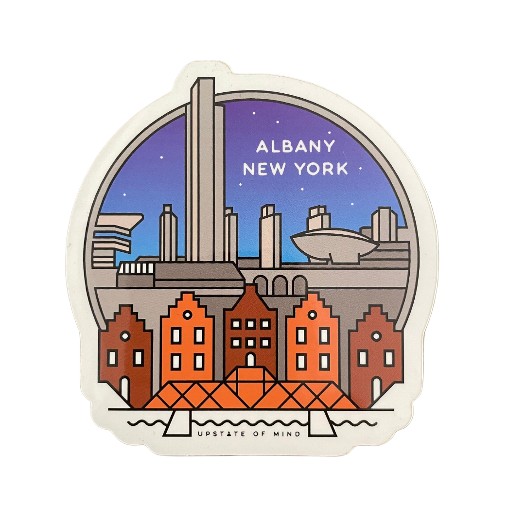 Show your love for New York’s capital with this sleek Albany skyline ...