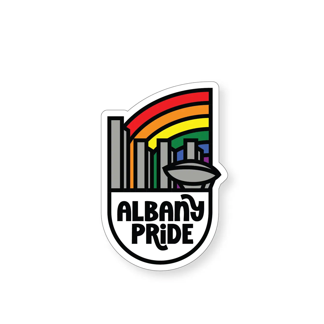 Albany Pride Sticker – Show Your Pride Year-Round!